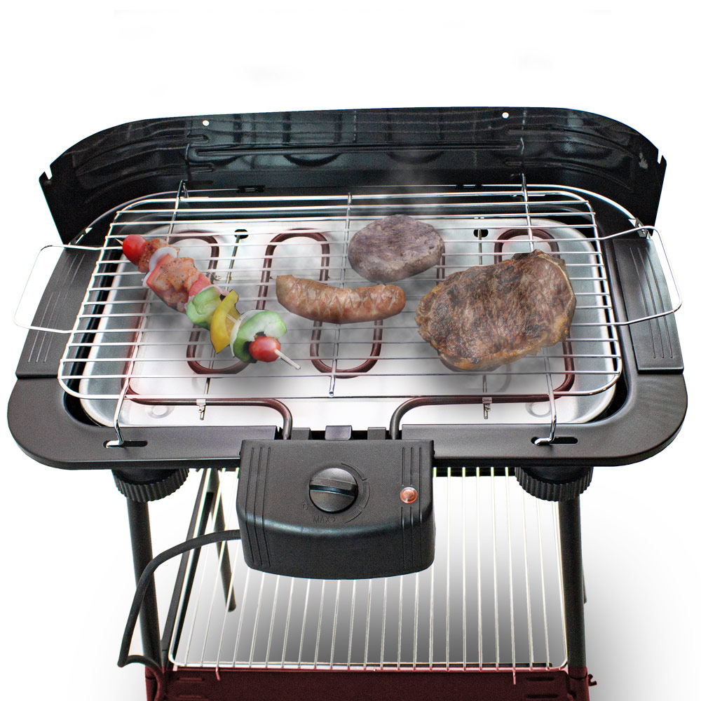 BITUXX Elektrischer Standgrill Balkongrill Gartengrill Elektrogrill ...
