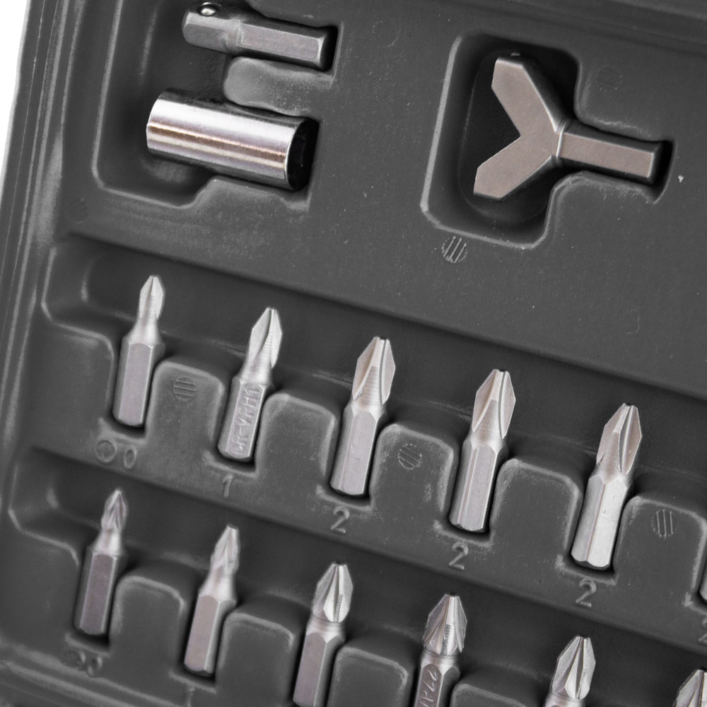 Bitsatz 100tg Bitset Werkzeugkoffer Sechskant Vielzahn bit box Torx ...