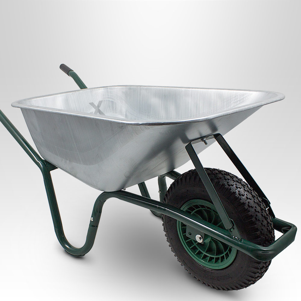 Bau Garten Schubkarre 100L 250kg Schubkarren Schiebkarre Verzinkt Ware ...